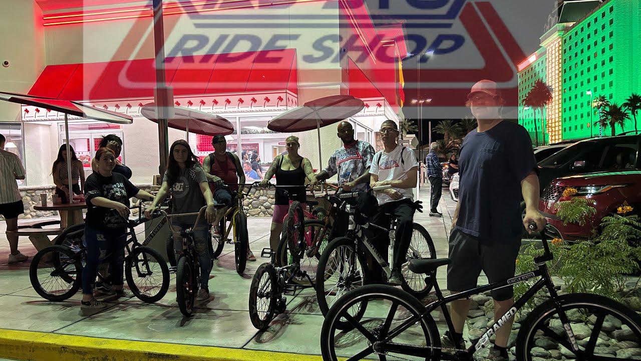 Rad stop riders hit Laughlin strip - YouTube