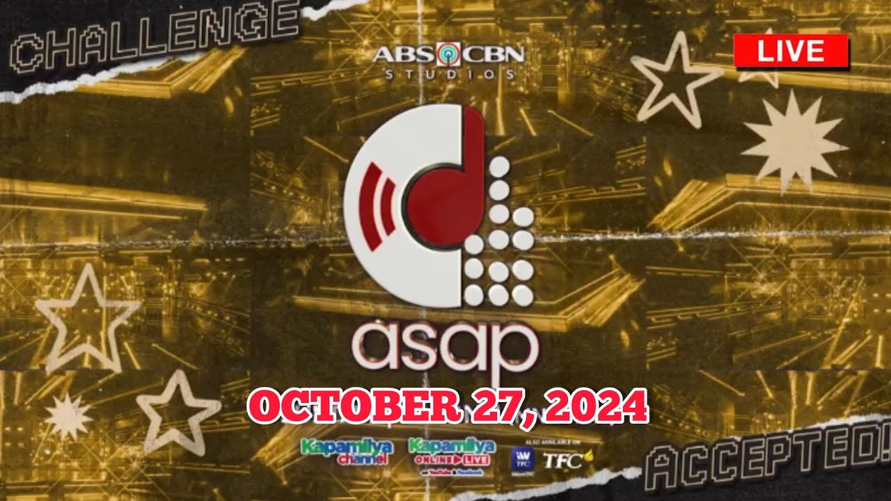 Asap Natin To | October 27, 2024 | Sunday | Kapamilya Online Live Today ...