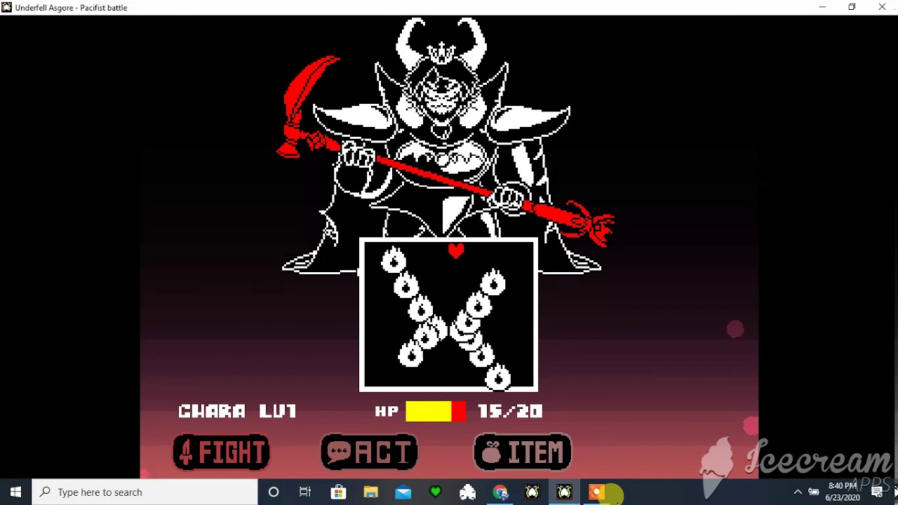 Underfell Pacifist Asgore Fight - YouTube