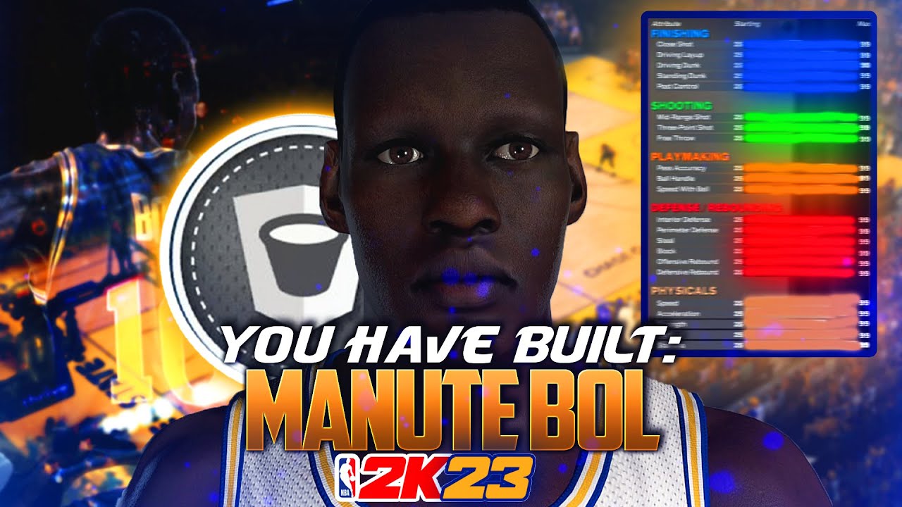 NBA 2K23 *SHARPSHOOTING* MANUTE BOL BUILD | UNSTOPPABLE POST-RIM ...