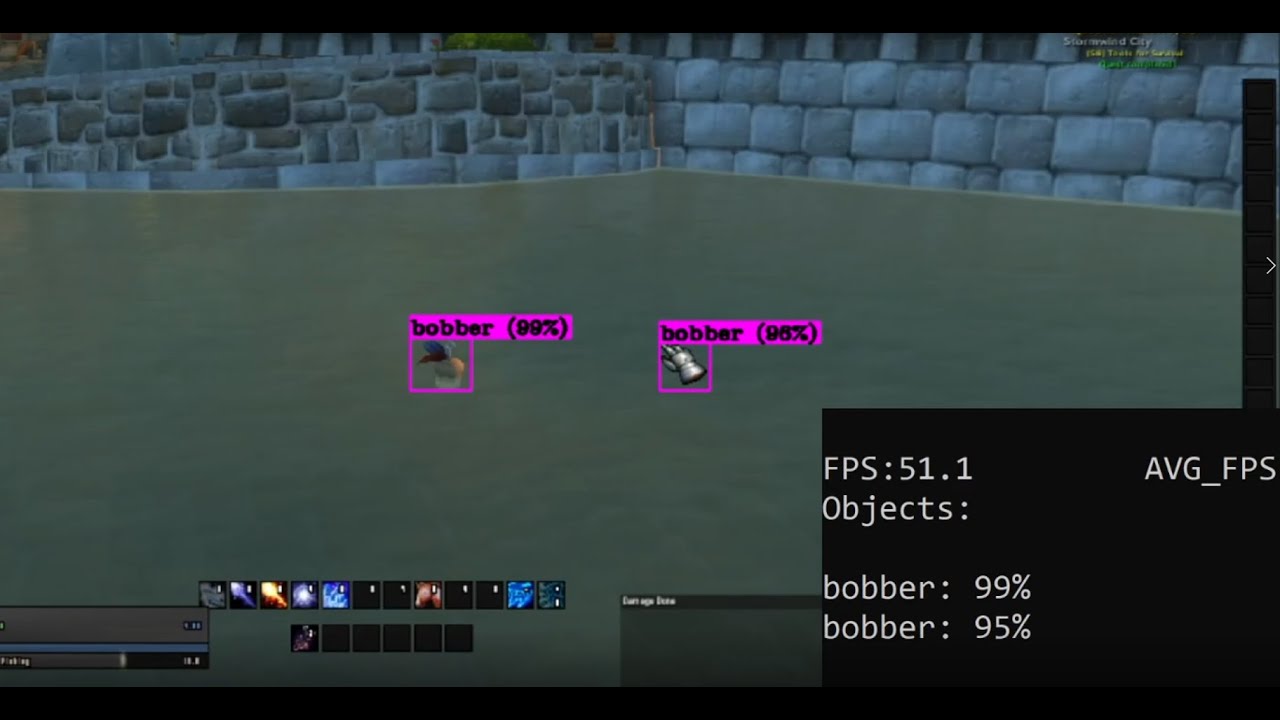 WoW fishing bot detection - yolov4 - YouTube