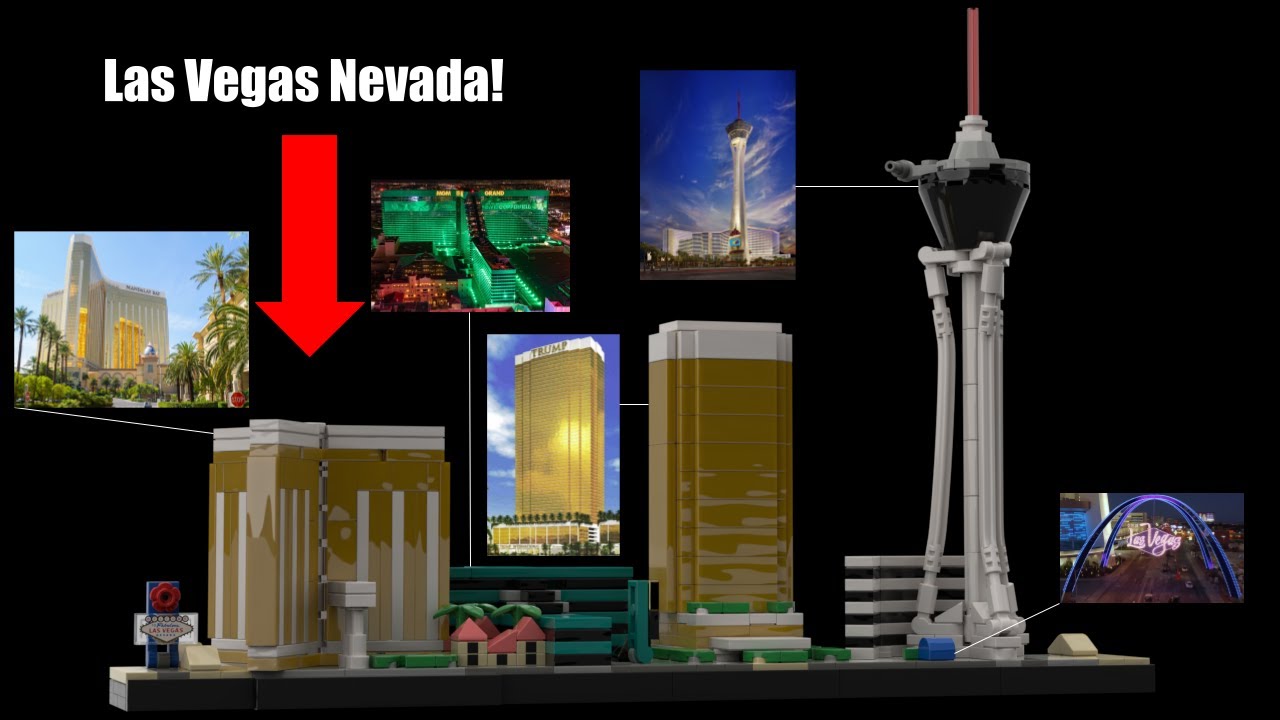 I REBUILT Las Vegas with Legos! Custom Lego architecture series Episode ...