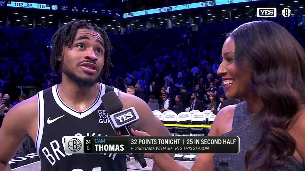 Cam Thomas breaks down his performance vs. Bucks - YouTube
