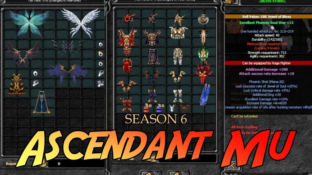Ascendant Mu Season 6 ( Fast Server ) | Mu Online PC - YouTube