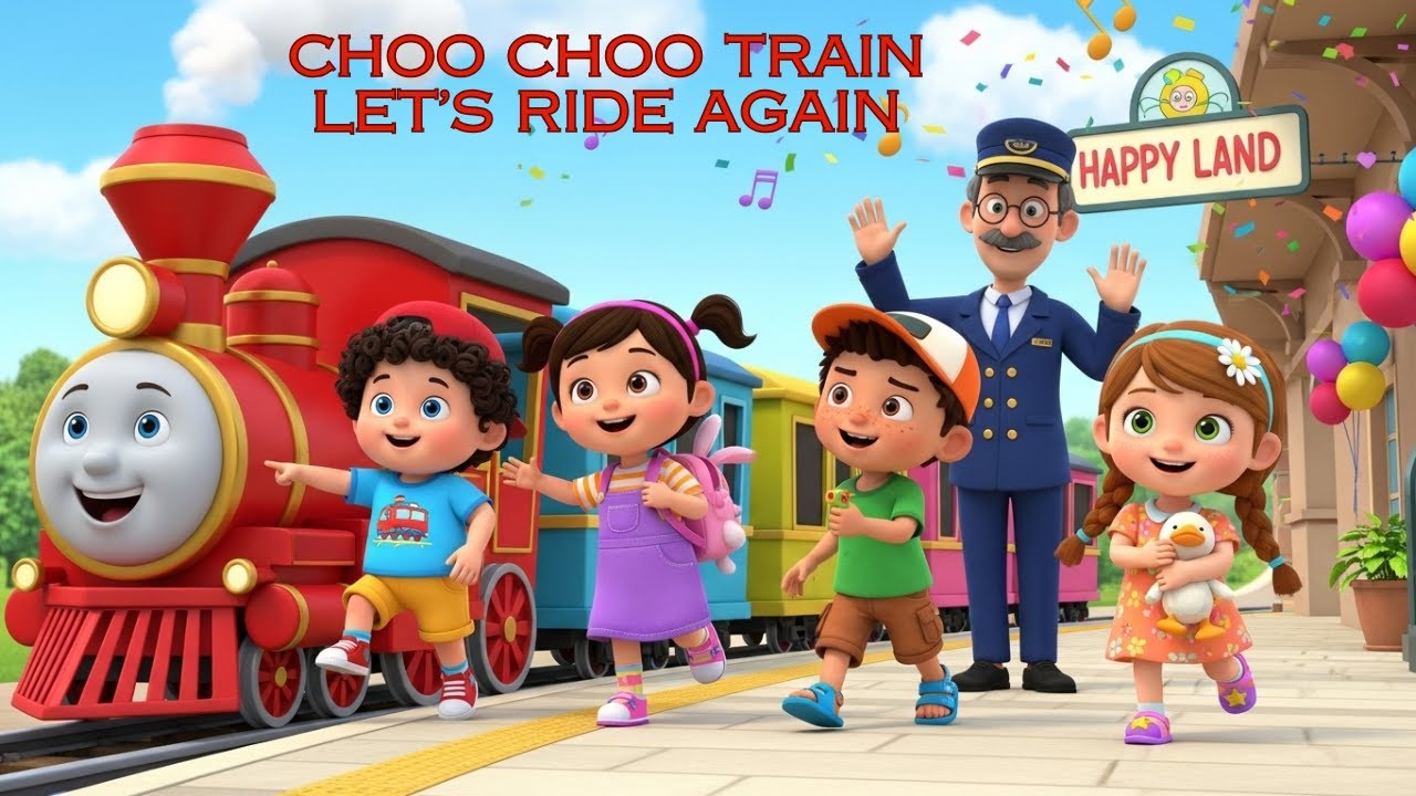 Choo Choo Train, Let’s Ride Again! 🚂 | Fun Train Song for Kids|English ...