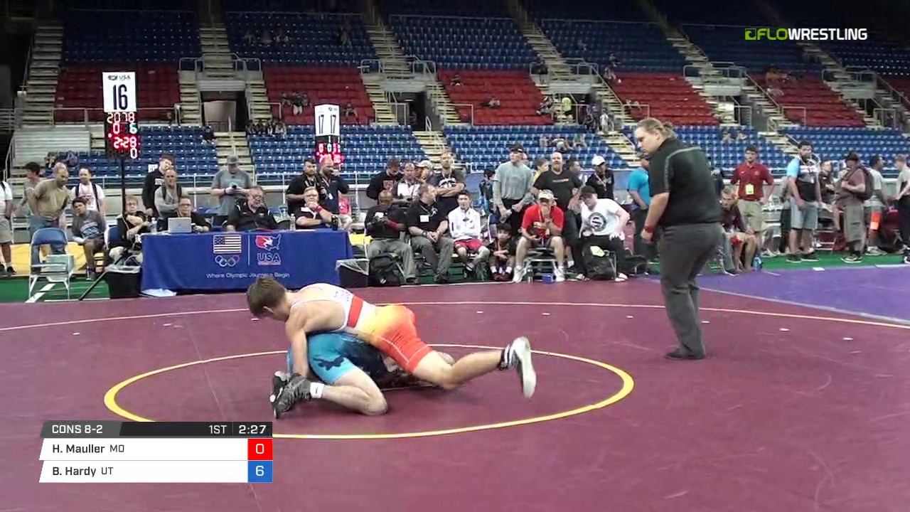 145 Cons 8-2 - Harold `Brock` Mauller (Missouri) vs. Brock Hardy (Utah ...