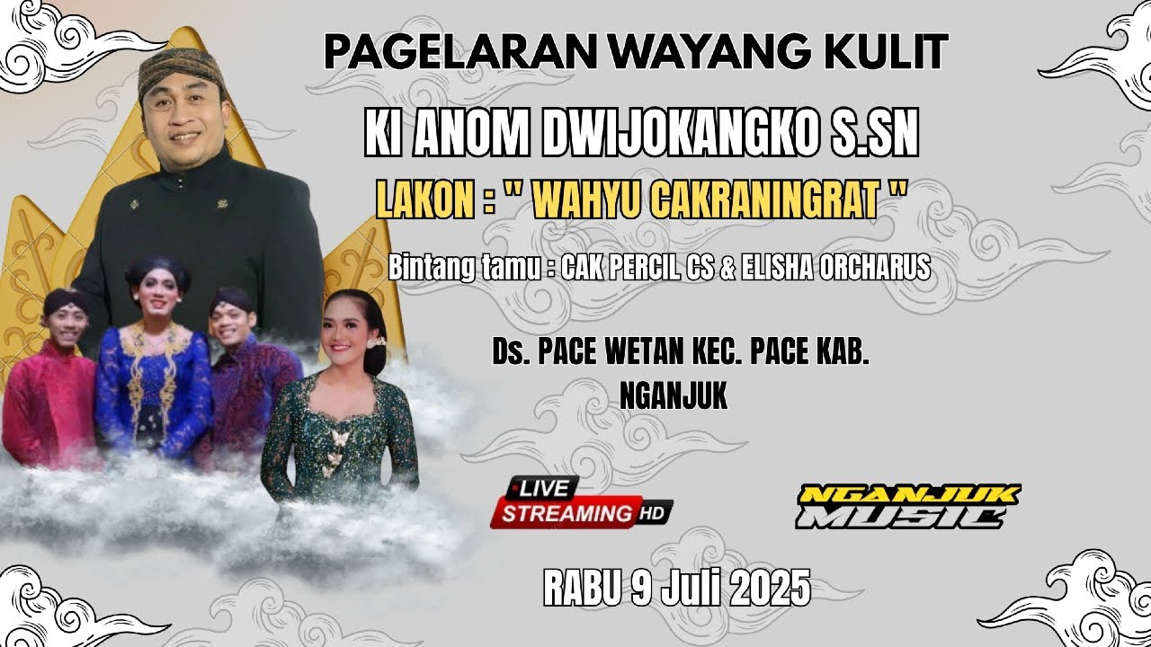 WAYANG KULIT KI ANOM DWIJO KANGKO S.Sn LAKON " WAHYU CAKRANINGRAT " BT ...