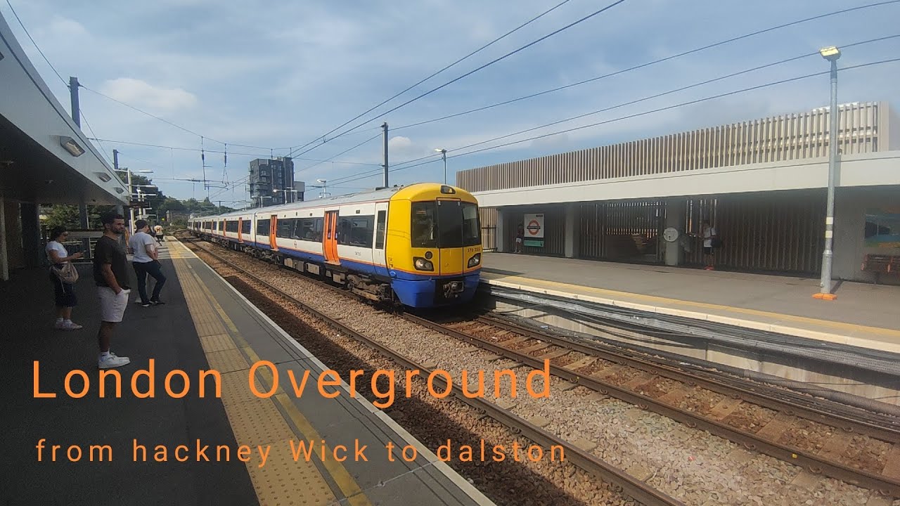 London Overground first person journey from hackney Wick to dalston ...