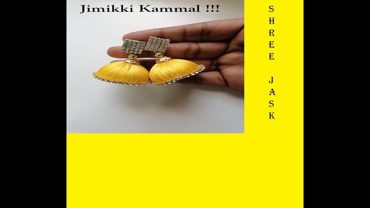 How to make Jimikki Kammal in 10 minutes!!, அழகான ஜிமிக்கி கம்மல் ...