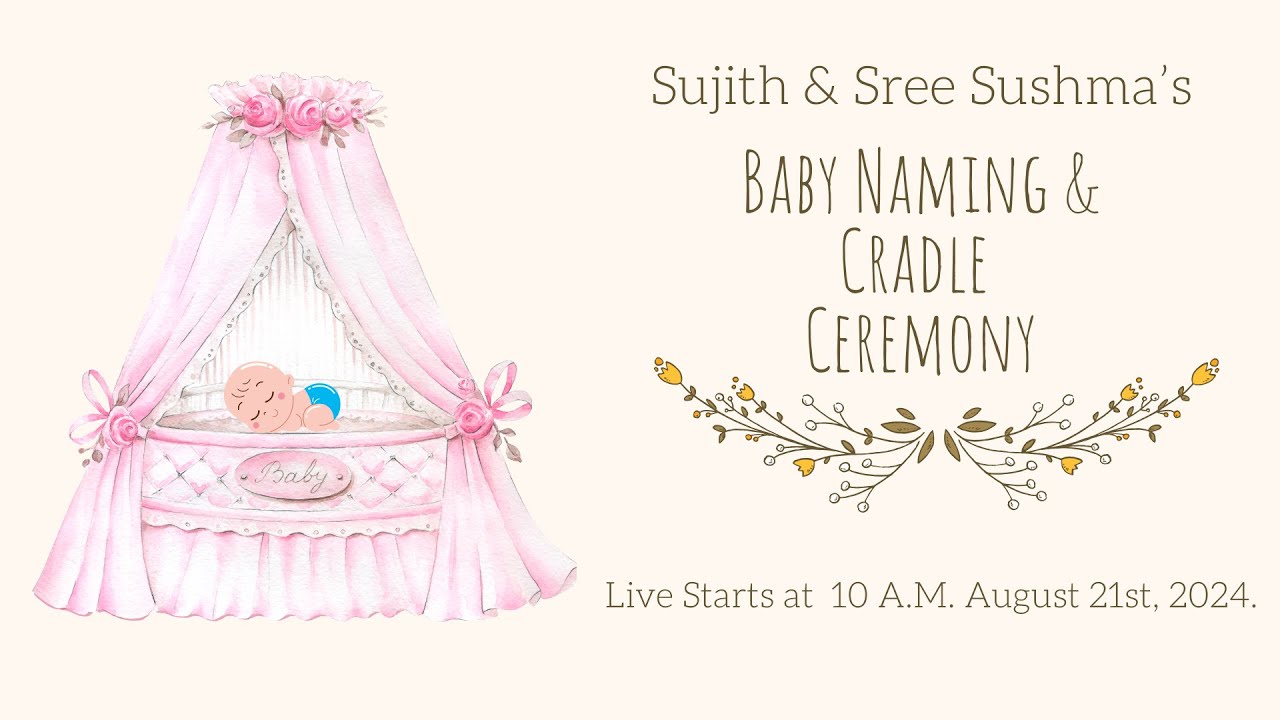 Sujith & Sree Sushma Baby Naming Ceremony Live - YouTube