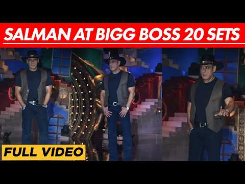 UNCUT: Salman Khan RETURNS To BB 20 Sets, Clicks Pics With Paps, Cowboy Hat Look Grabs Attention