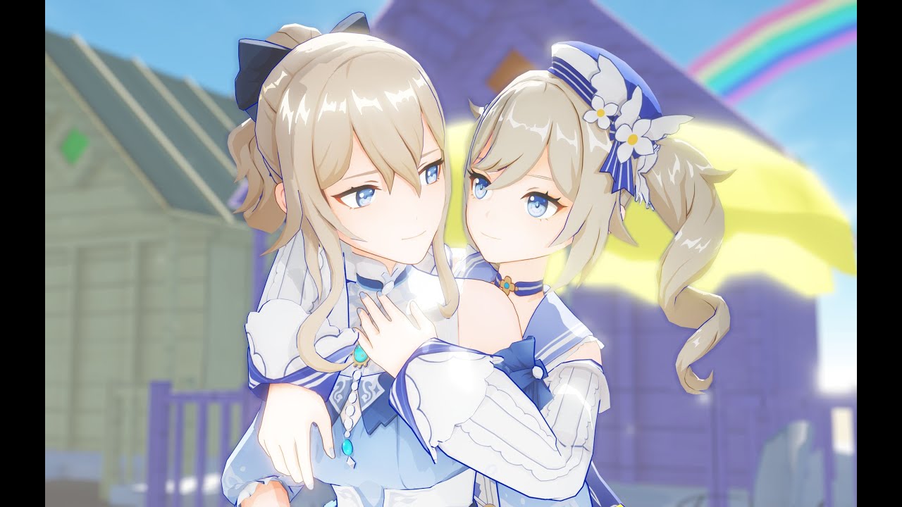 【Genshin Impact MMD/4K/60FPS】Barbara & Jean【彩虹节拍】 - YouTube