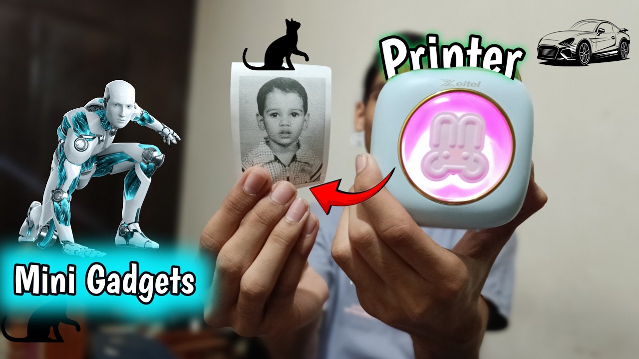 Mini Printer 🖨️ For Students & Mini Gadgets Unboxing and Testing 😲 2024 ...