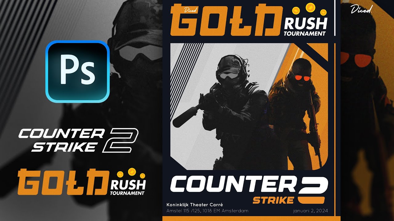 Counter strike 2 | POSTER DESIGN | Photoshop speed art! - YouTube