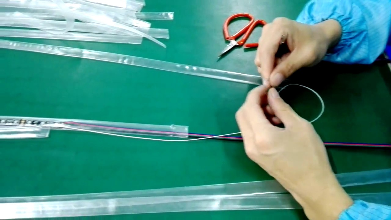 How to make IP68 Silicon Waterproof LED Strip Light in workshop - YouTube