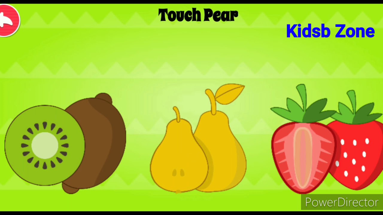 TOUCH PICTURE GAME, TOUCH FRUITS PHOTO ( ENGLISH LETTER ) - YouTube