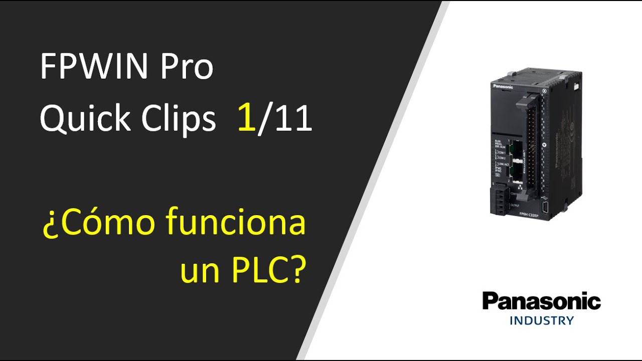 #1 FPWIN Pro7: ¿Cómo funciona un PLC? - YouTube