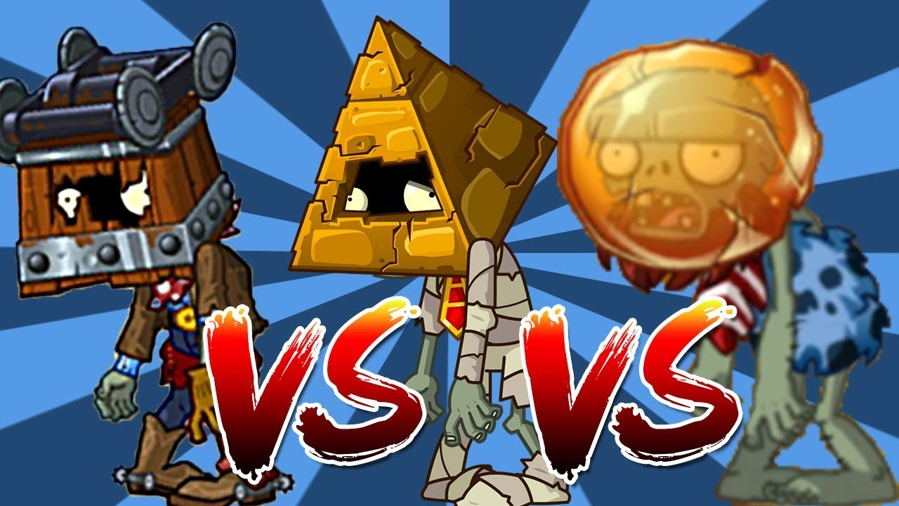 Triple Threat Match - Amber Head Zombies vs Pyramid Head Zombies vs ...