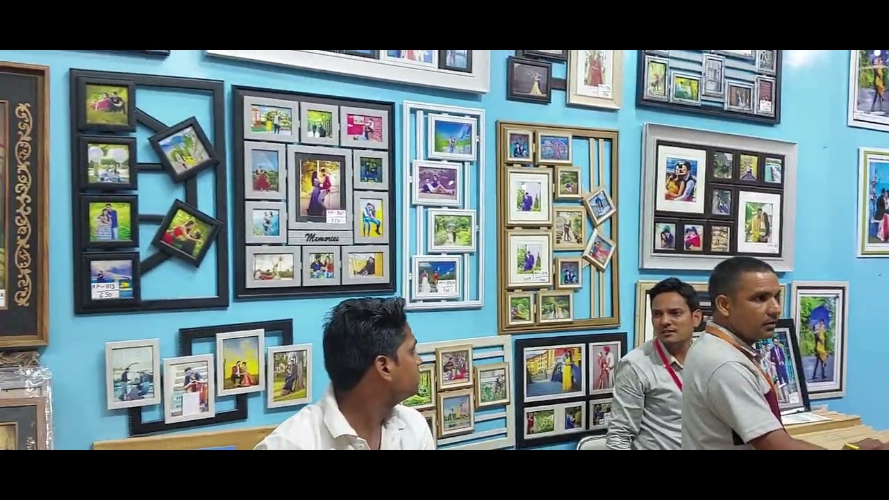 my photo frame and collage collection display in Delhi photo fare - YouTube