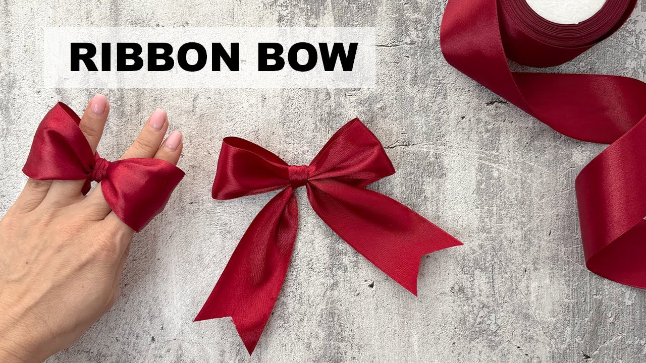 How to make a Beautiful BOW - QUICK & EASY Tutorial - YouTube