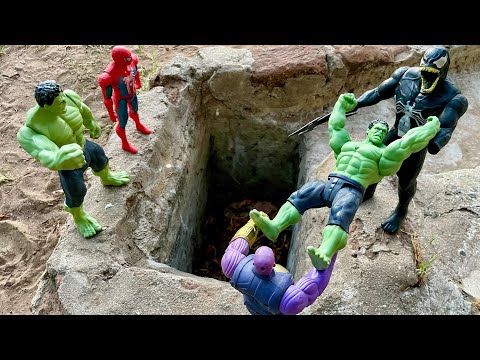 Aaj Baby Hulk ko andheri gufa mein daal diya 🕳️Gadi wala cartoon 💀Hulk vs Thanos