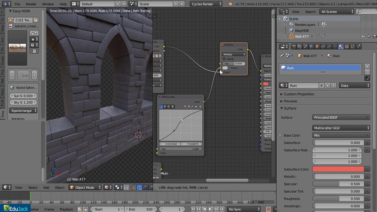 Create a simple Ruin in Blender - Part 7 - YouTube