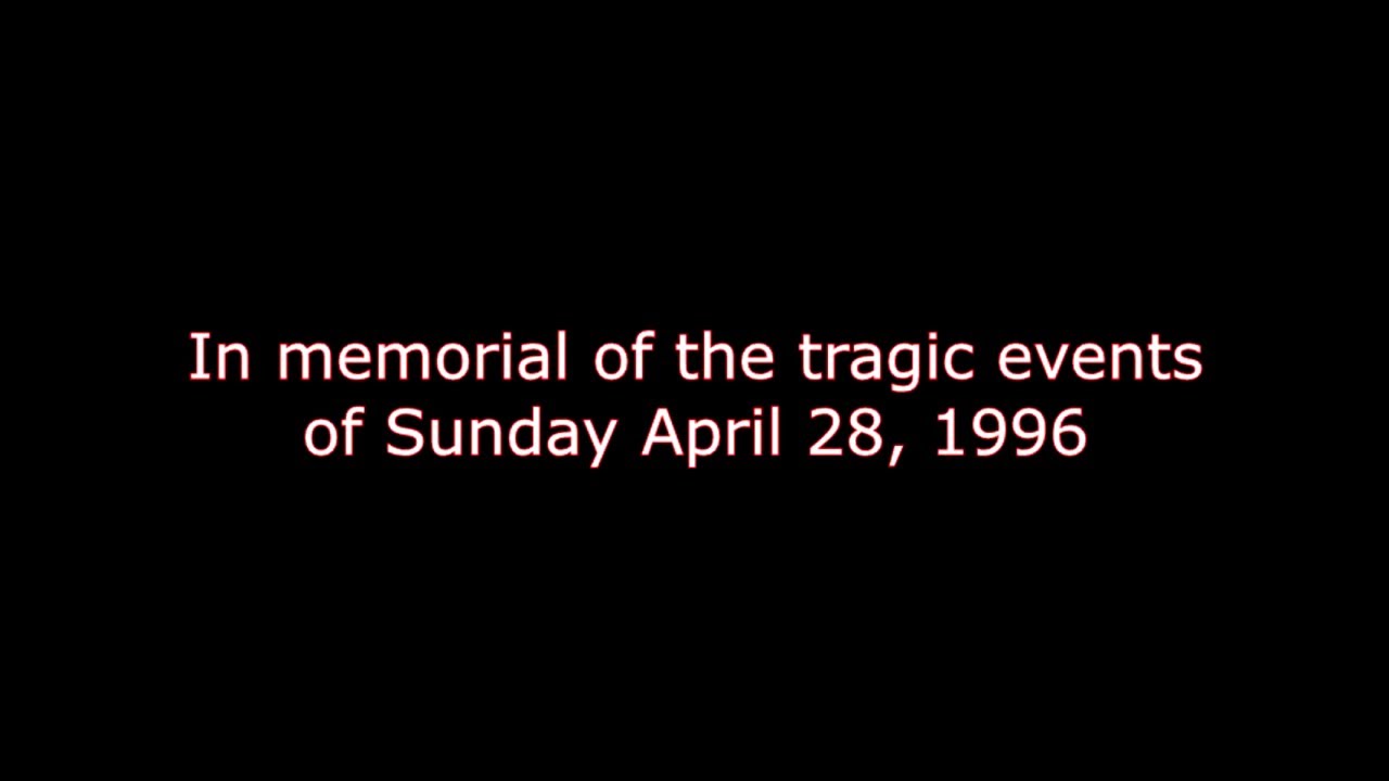 Port Arthur 27 Year Memorial of April 1996 - YouTube
