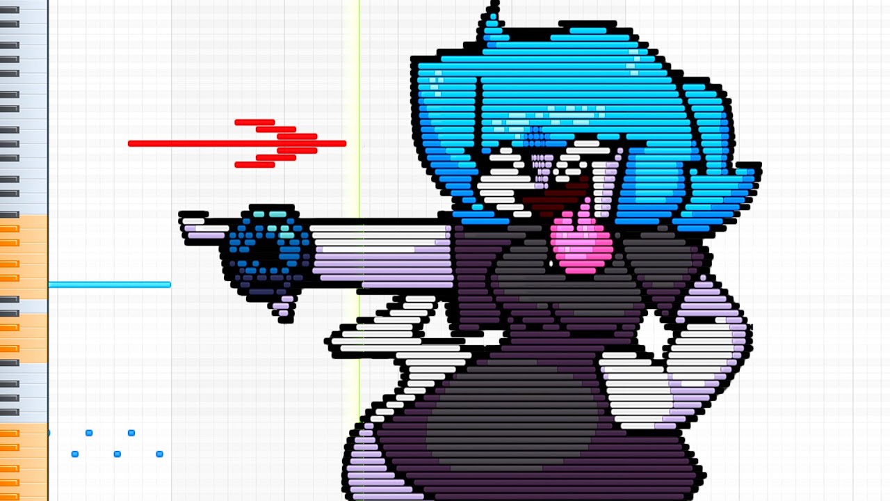 FNF VS Boo Queen on the piano (Friday Night Funkin mod) - YouTube