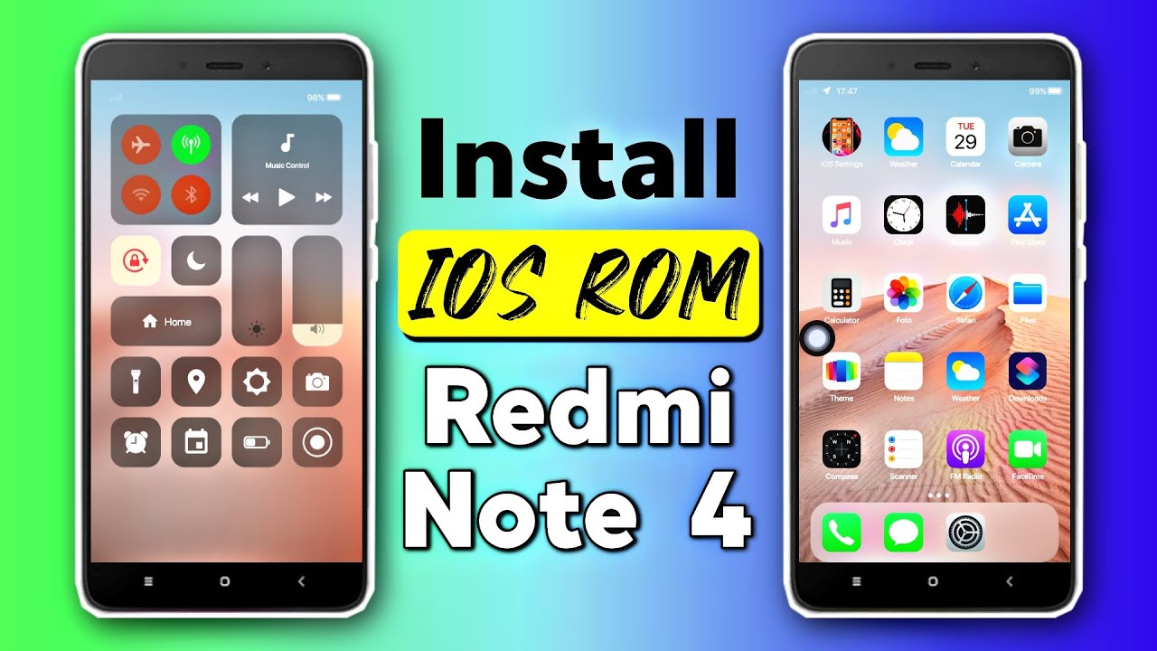 Install iOS Rom on Redmi Note 4 | iOS 14 Rom on Mido 🔥 - YouTube