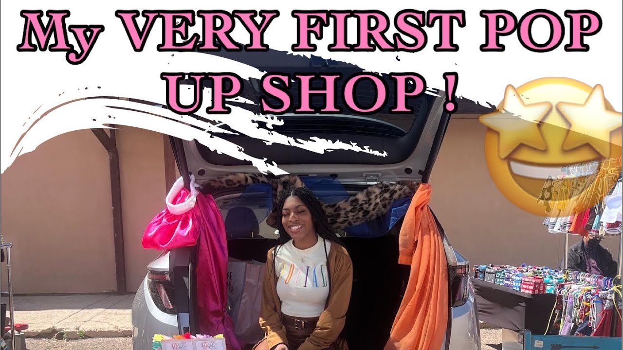 MY VERY FIRST POP UP SHOP EVER ! - YouTube