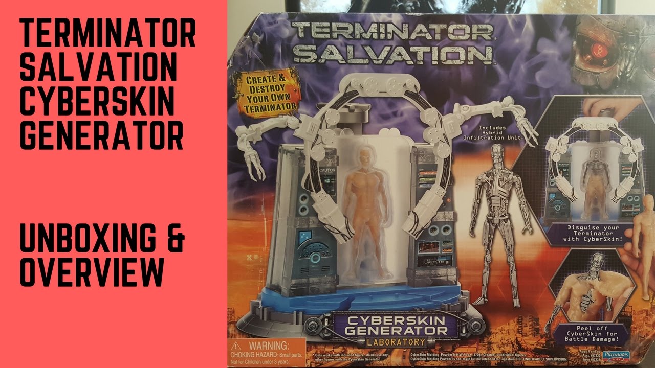 Terminator Salvation Cyberskin Generator Unboxing & Play - YouTube