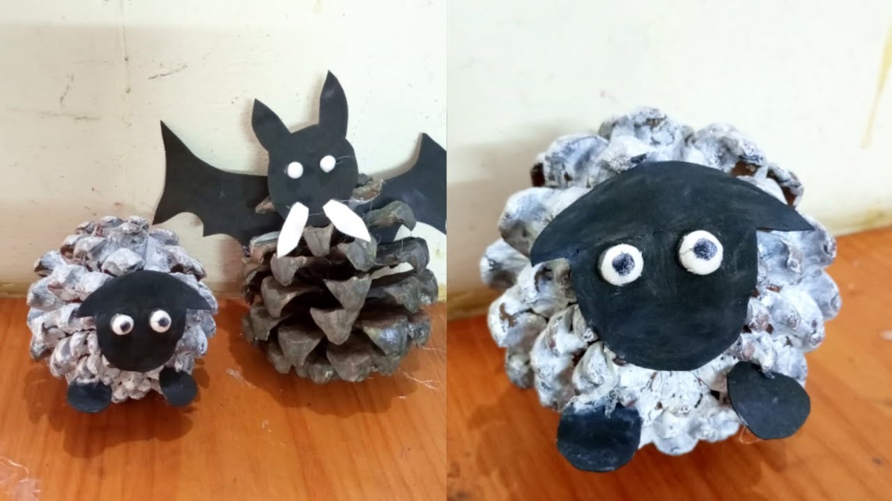 Sheep craft for toddlers |pinecone crafts #pineconeanimals # ...