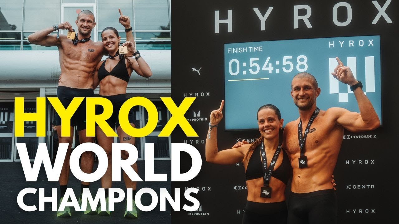 HYROX WORLD CHAMPIONS 2024 - OUR WINNING RACE & DEBRIEF - YouTube