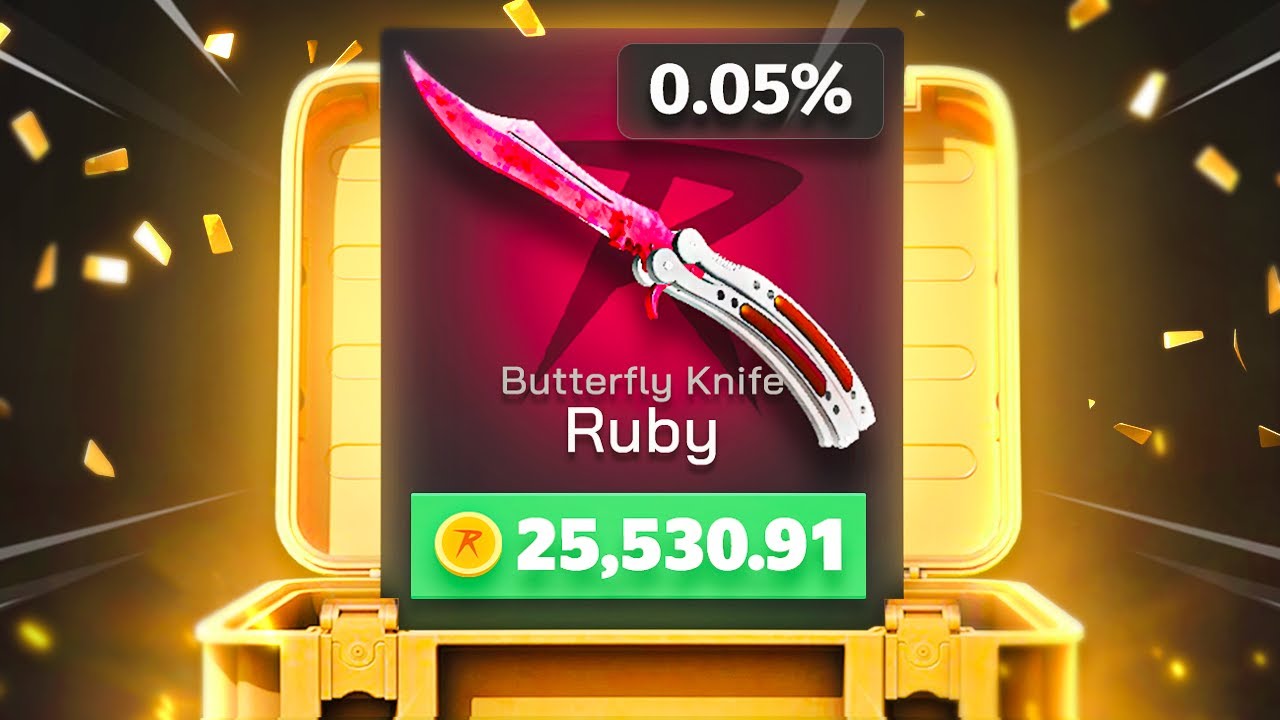 IT FINALLY HAPPENED.. INSANE 0.05% BUTTERFLY RUBY KNIFE PULL! - YouTube