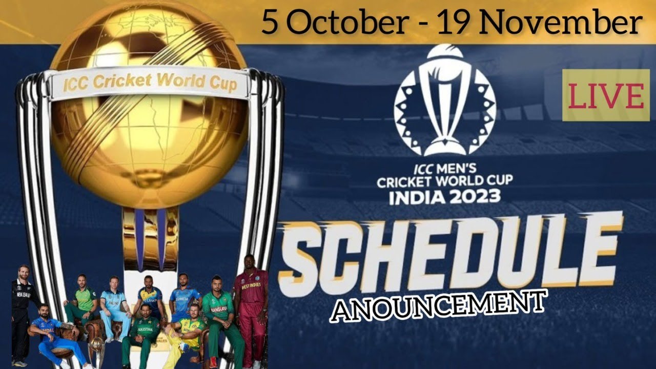 🔴Live: ICC Cricket World Cup2023 full Schedule announced | ICC Cricket ...