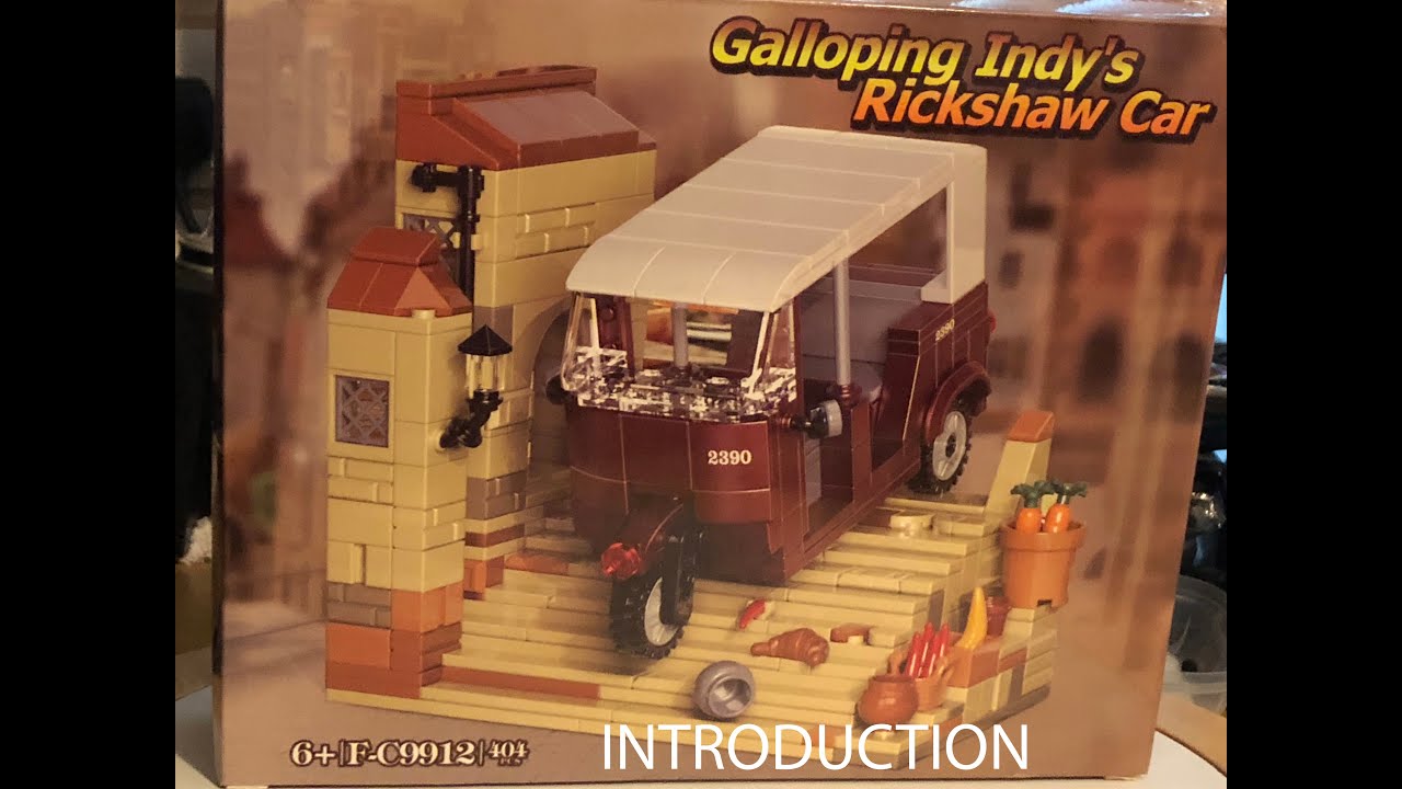 Galloping Indy’s Rickshaw Car - Introduction Lego Moc - YouTube