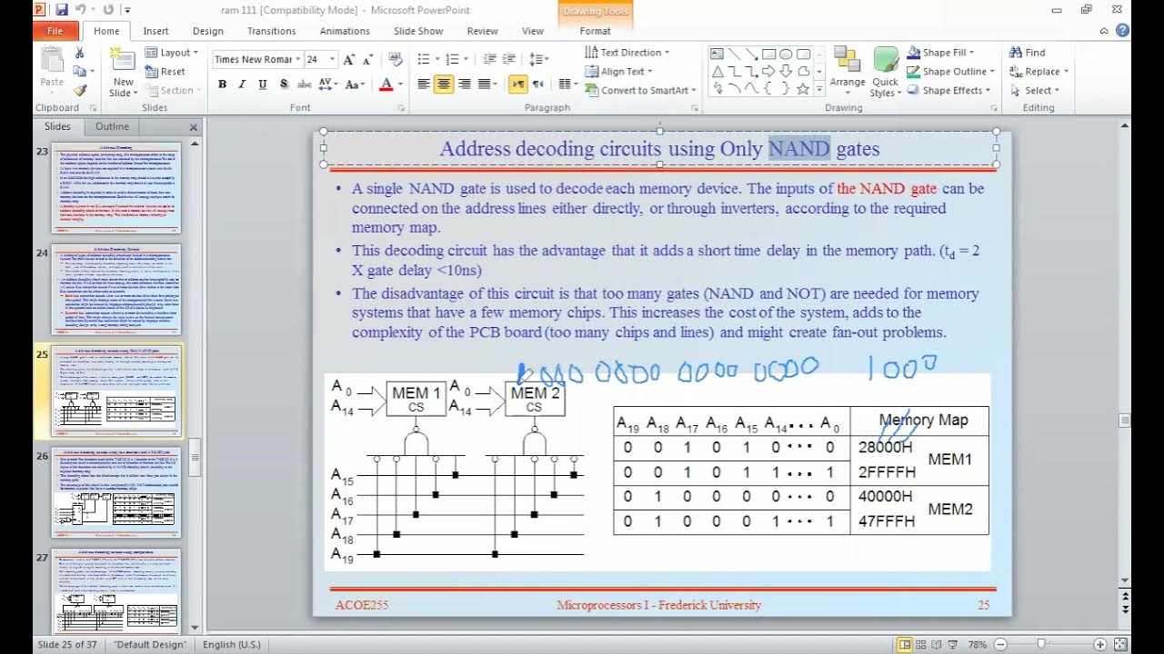 (Address decoding circuits 1 )Computer architecture - YouTube