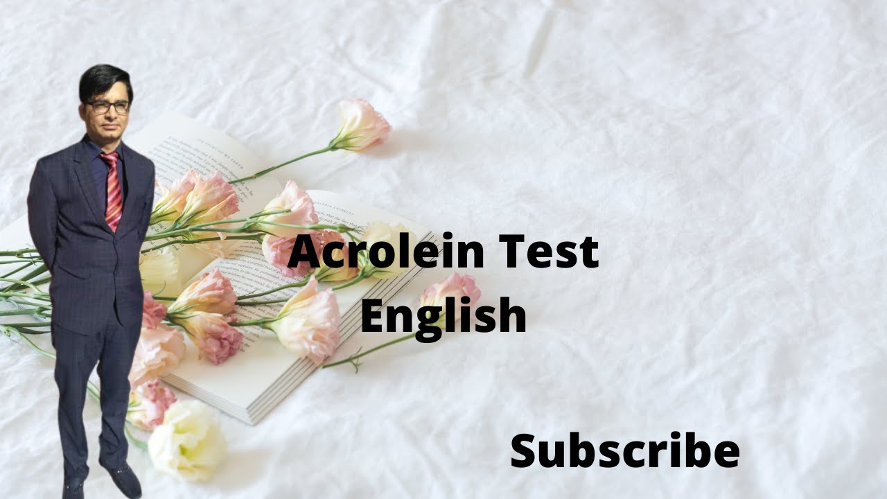 Acrolein Test in English - YouTube