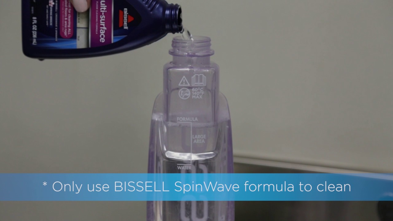 SpinWave™ Hard Floor Cleaner - Filling the Water Tank - YouTube