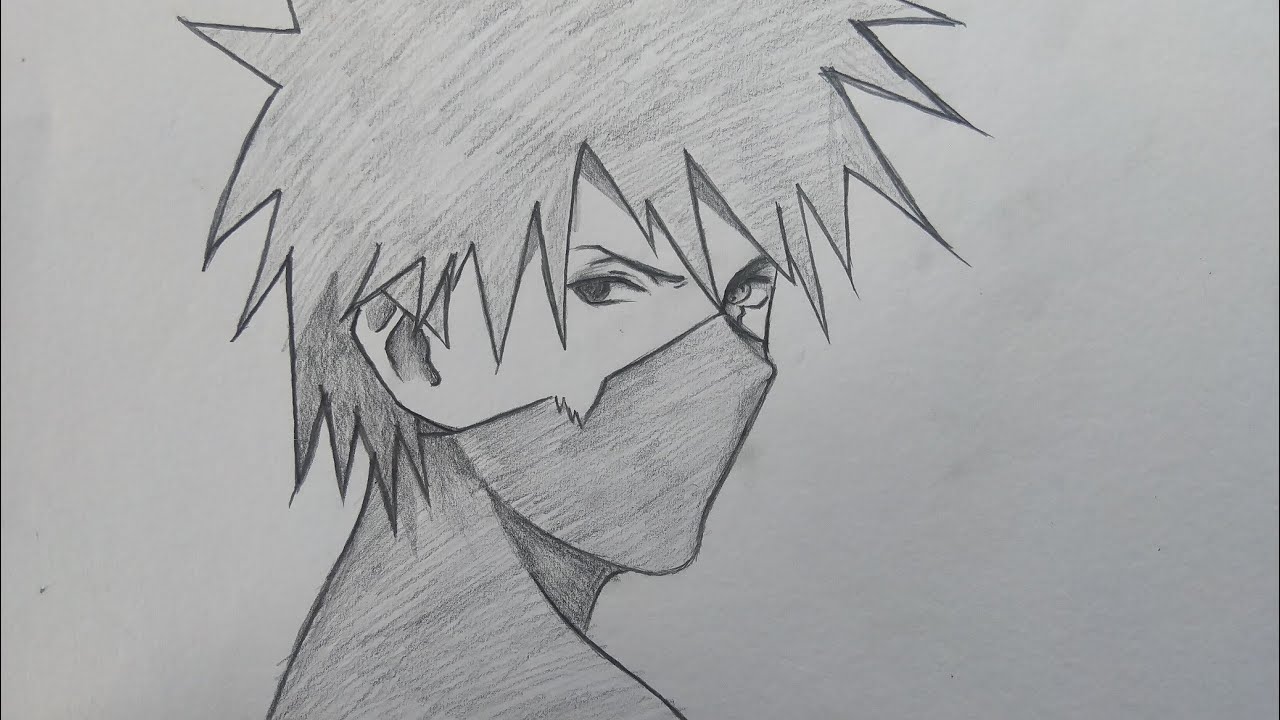How To Draw Kakashi Easy|| Kakashi Drawing Easy Step By Step Tutorial ...
