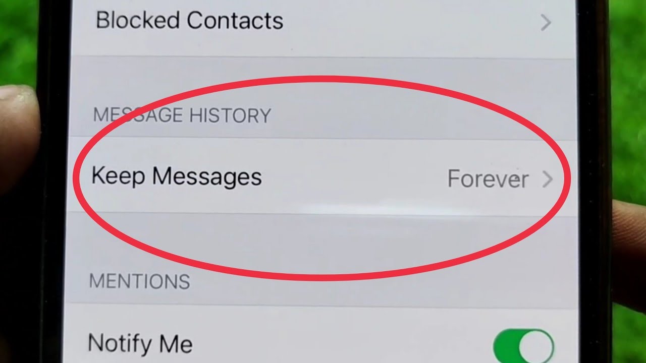 Keep Messages in iPhone - YouTube
