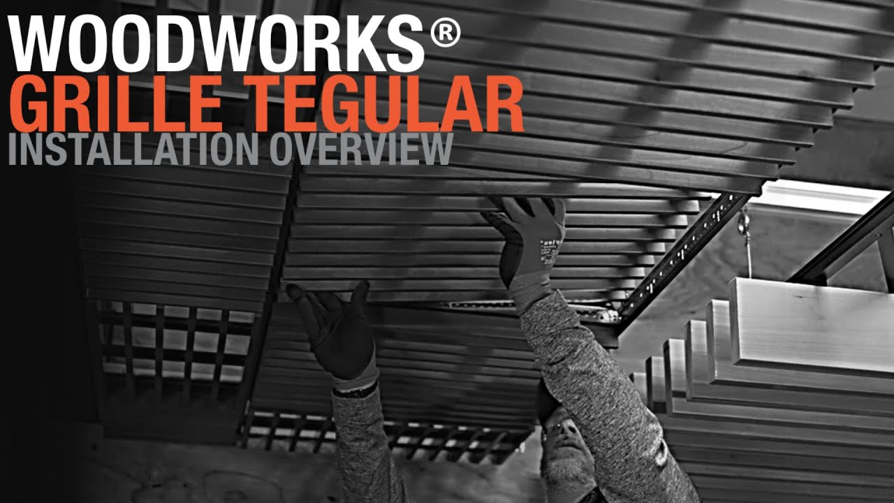 Solid Wood Slat Ceiling Instructions | WOODWORKS Grille Tegular ...