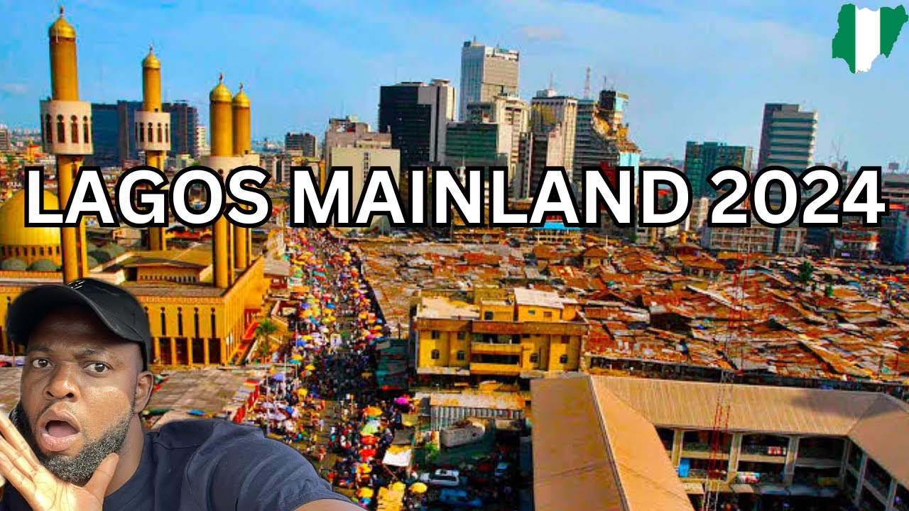 LAGOS NIGERIA CITY TOUR : MAINLAND CITY CENTER THIRD MAINLAND BRIDGE # ...