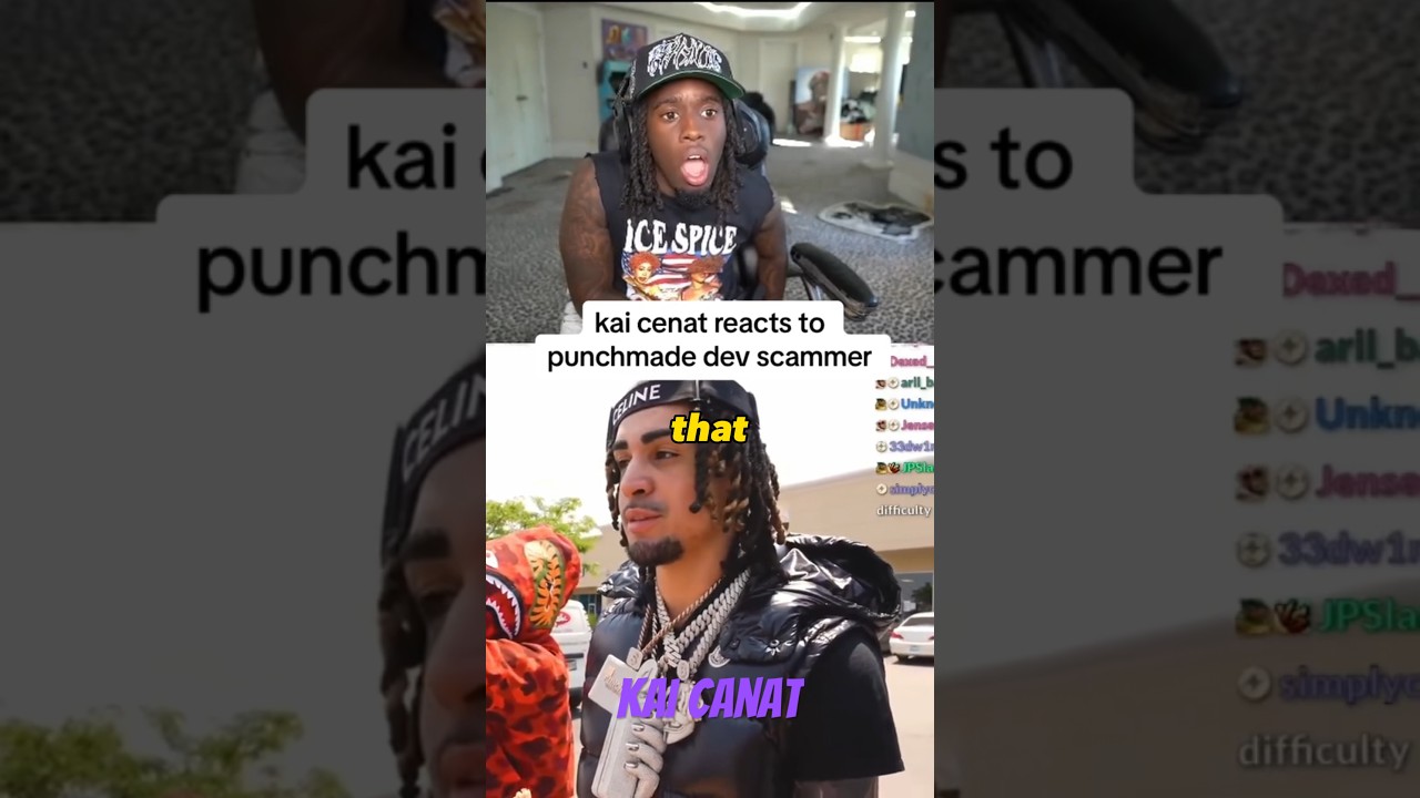 KAI CENAT reacts to punchmade dev SCAMMER #shorts #kaicenat #scammers # ...