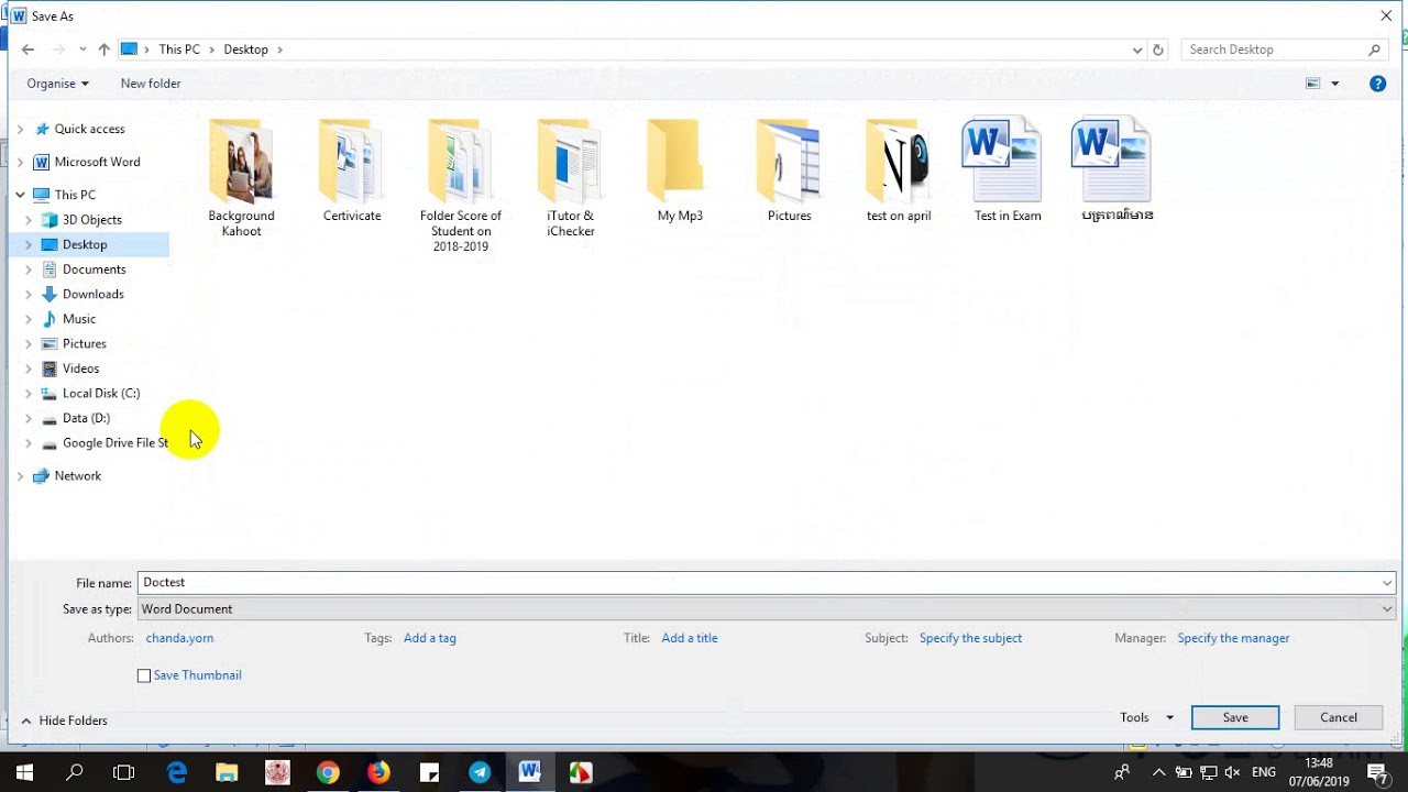 how to differences use save & save as |ការខុសគ្នាsave និង save as - YouTube
