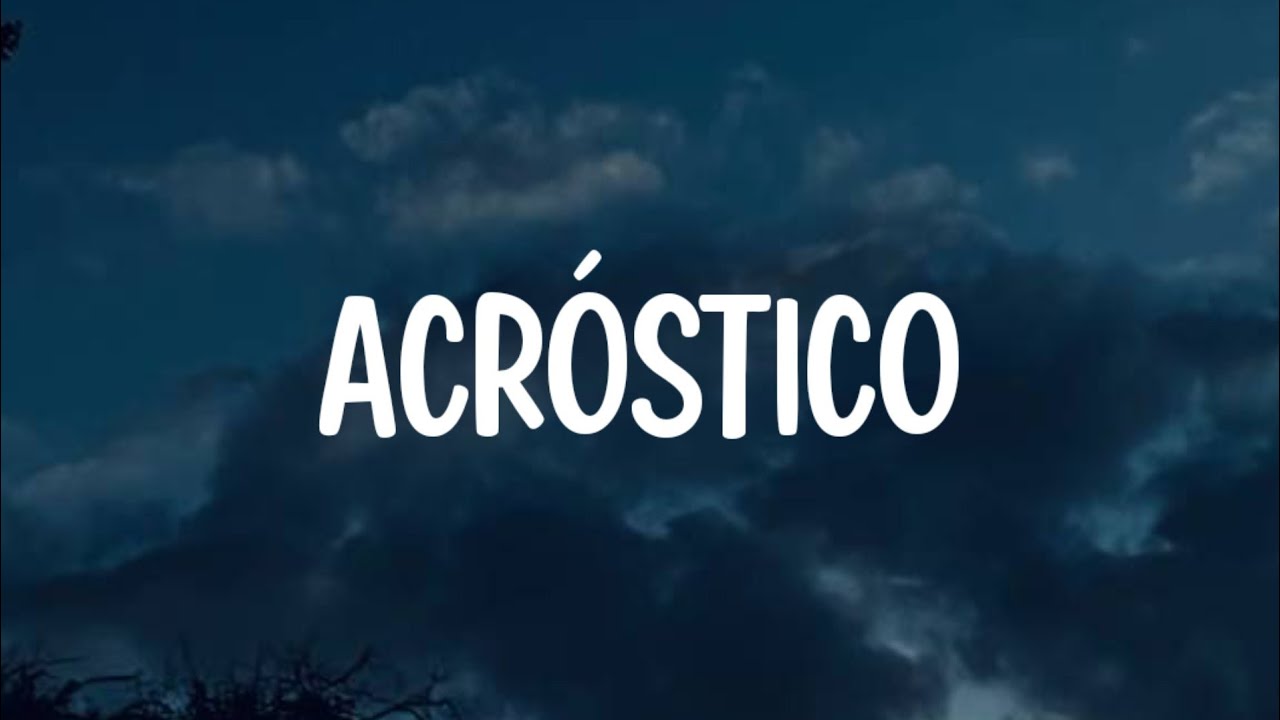 Shakira - Acróstico (Letra/Lyrics) - YouTube