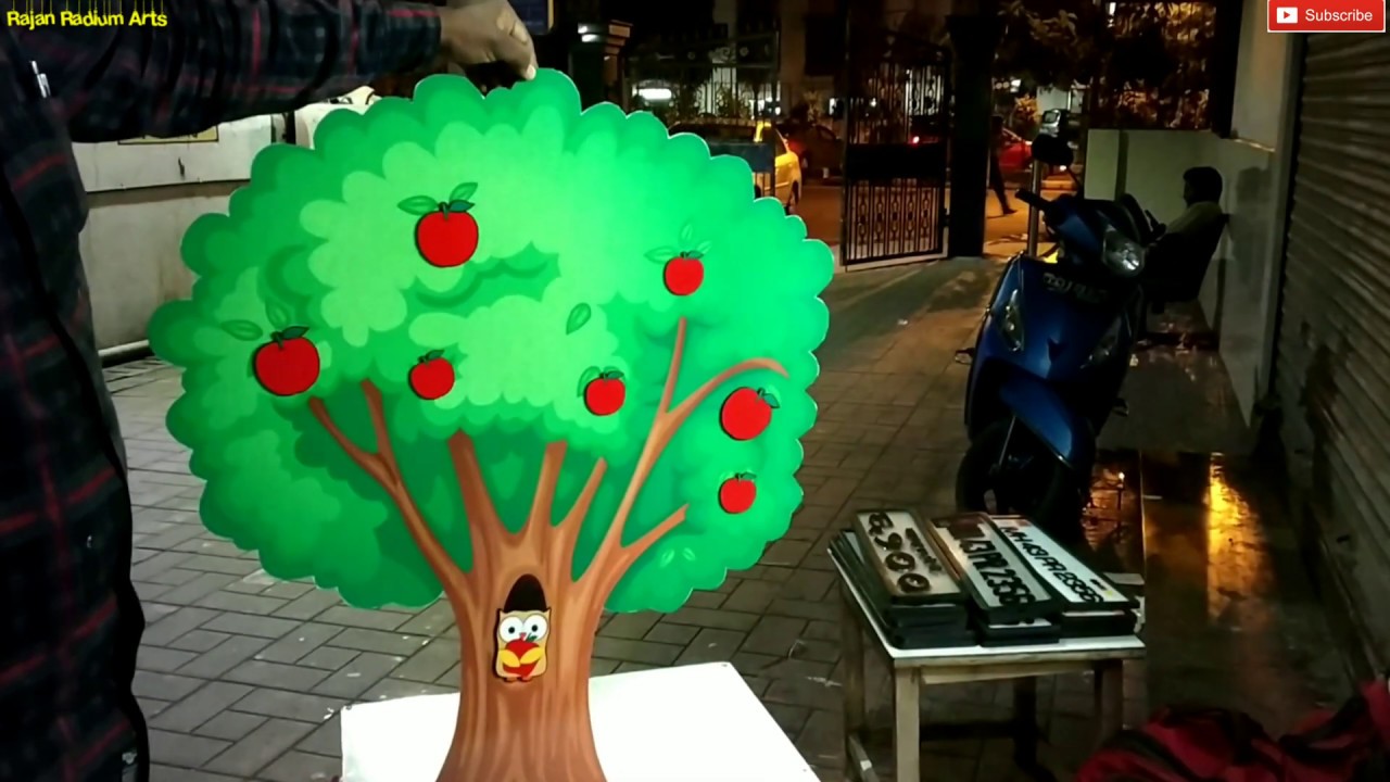 Making fancy dress tree - YouTube