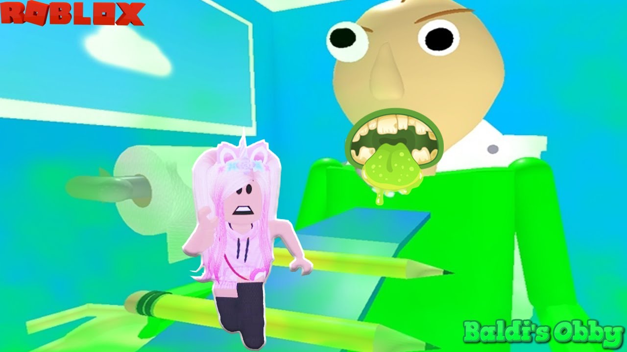 Escape The Baldi's Basics Parkour Obby In Roblox | Hazzy Gaming - YouTube