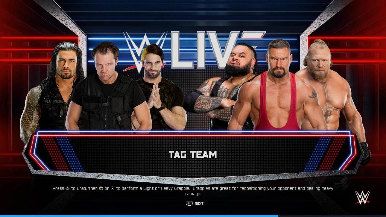 WWE 2K25 The Shield Vs The Vision & Brock Lesnar - YouTube