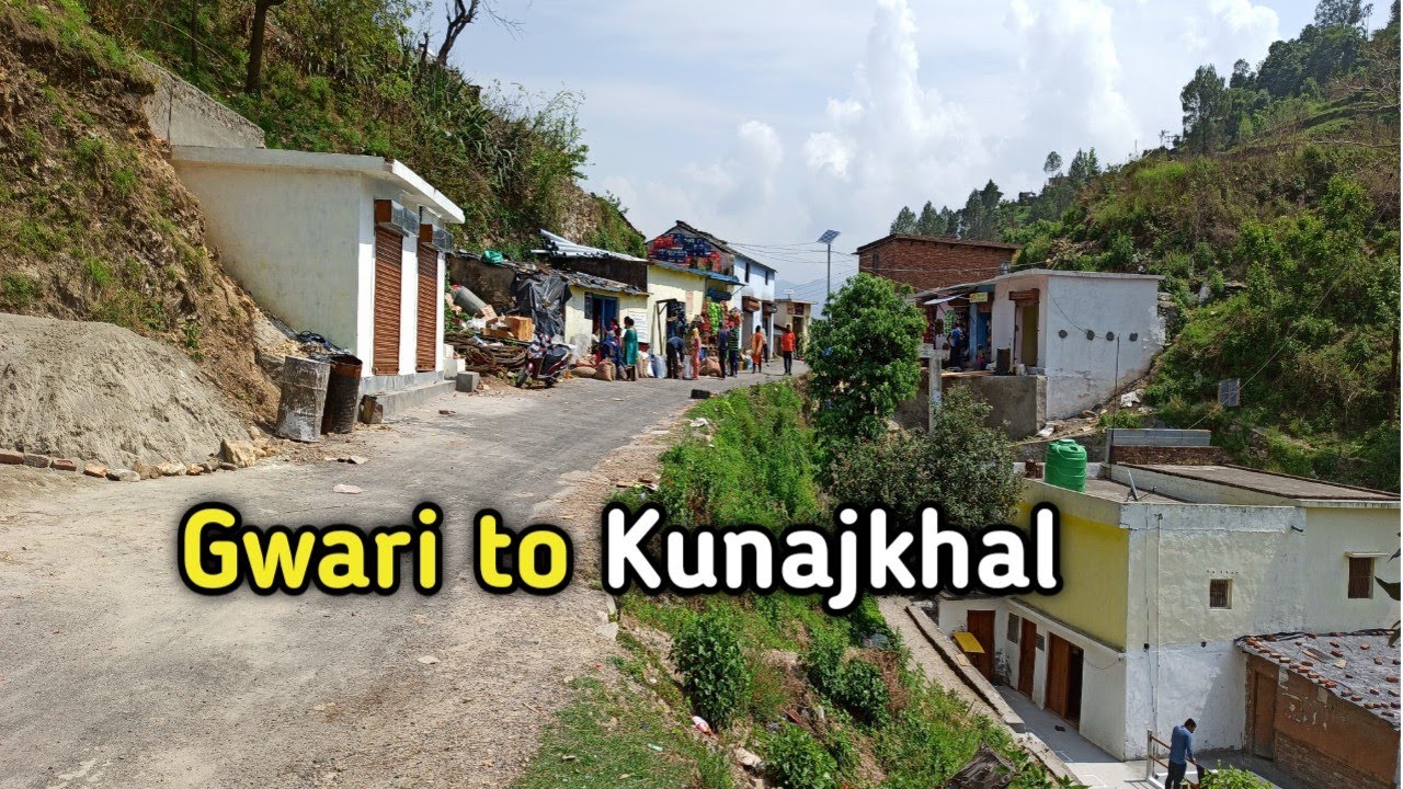 अपने गांव की market kunajkhal 4km दूर जाना पड़ता है राशन के लिए ...